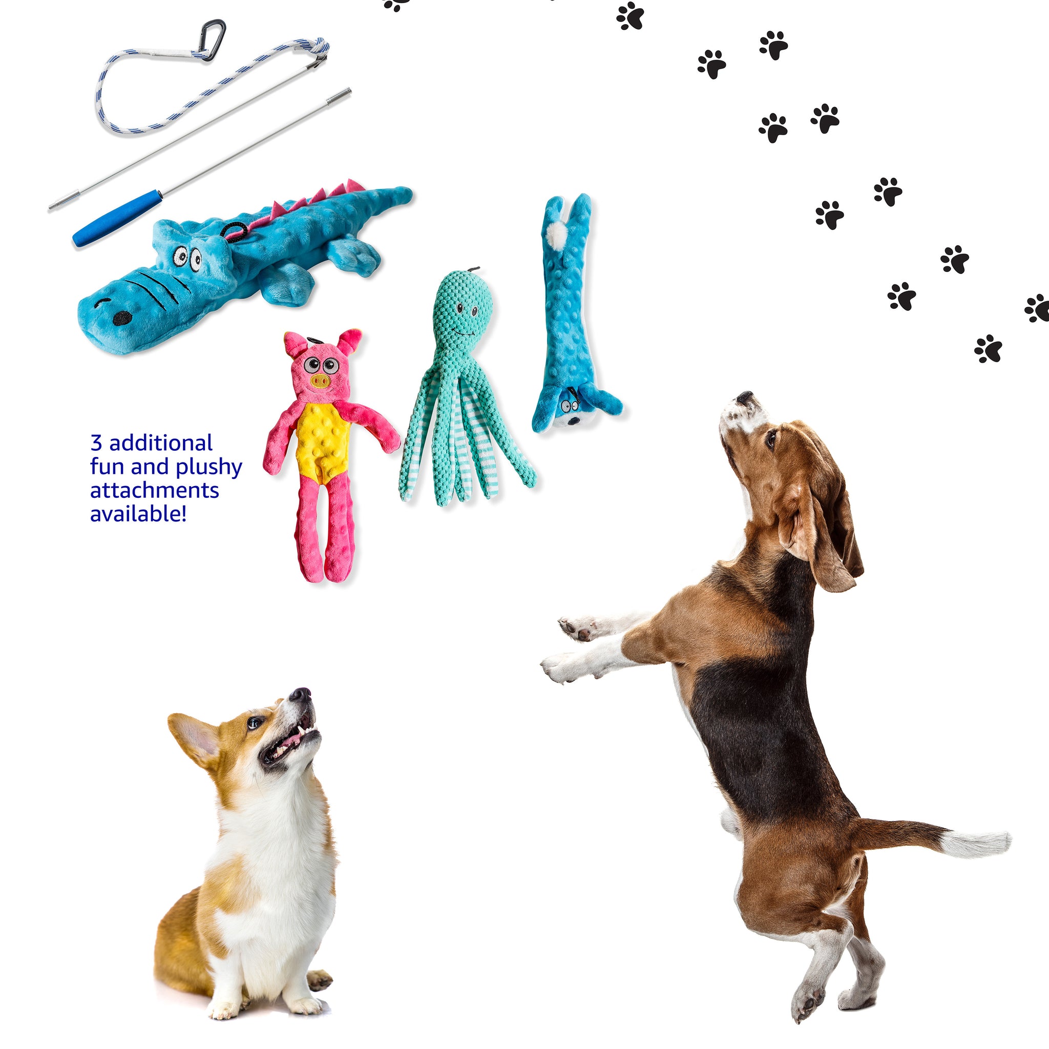 Alligator Dog Wand Toy – Pet Fit For Life